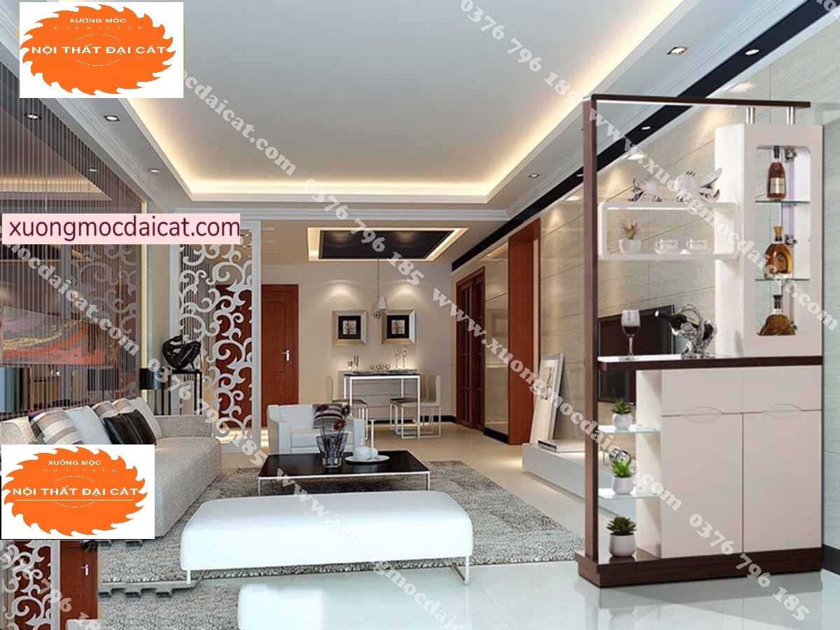 Tủ rượu phòng khách thiết kế đẹp TR049